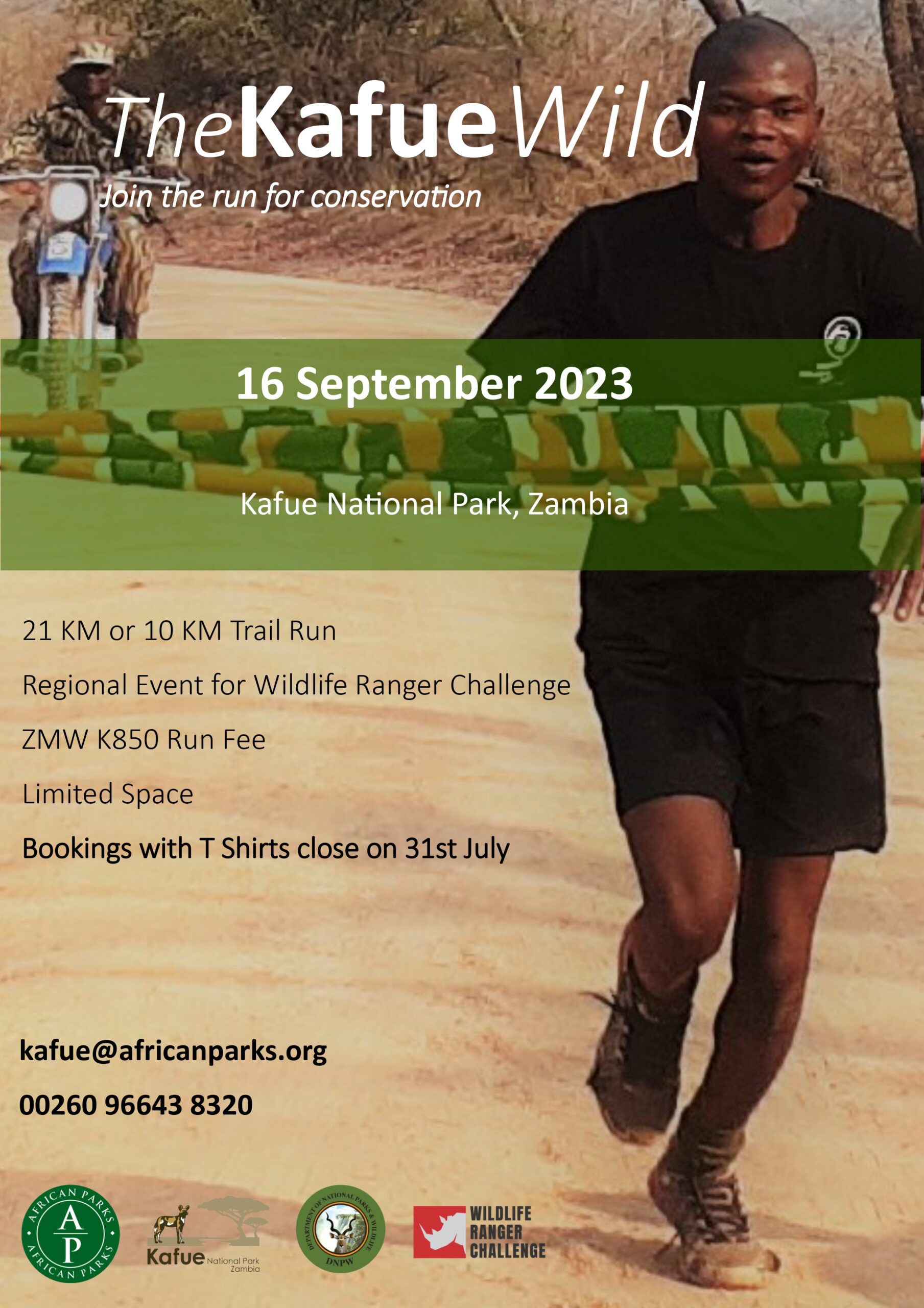 Only 250 Public Slots for First-ever Kafue Wild Trail Run!